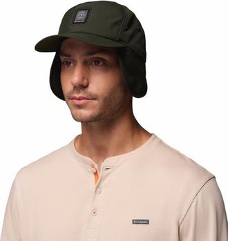 Columbia Landroamer - Casquette de baseball avec cache-oreilles - Pour lhiver - Pour lhiver - Taille unique - Vert foncé