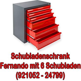 Dema Dema - Metall Werkstattwagen Schubladenschrank 5, 6, 7, 9 Schubladen Werkzeug-Schrank