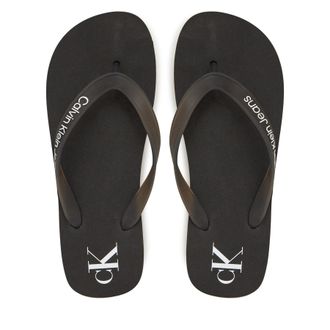 Calvin Klein Jeans Zehentrenner Calvin Klein Jeans Beach Sandal Flatform Tpu YW0YW01830 Schwarz
