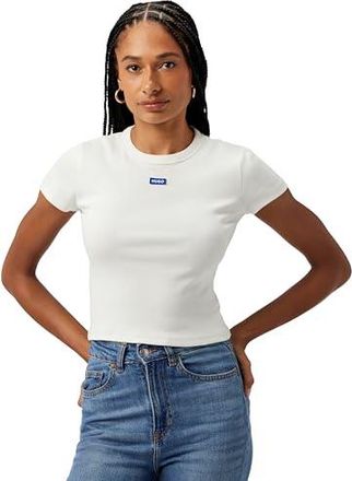 HUGO BOSS Baby Tee_B Jersey, White, XL Women