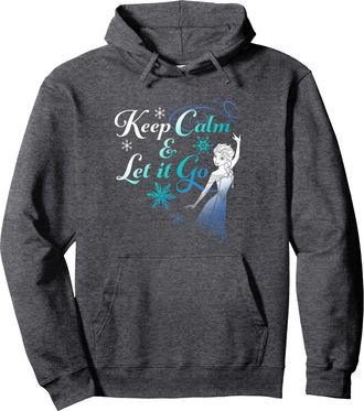 Disney Frozen Elsa Keep Calm And Let It Go Portrait Pullover Hoodie