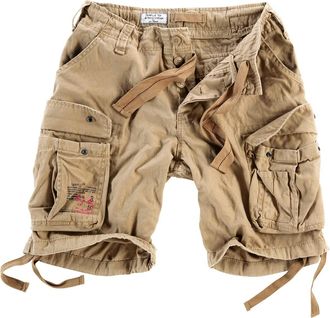 Surplus Airborne Vintage Herren Cargo Shorts, beige, XXL