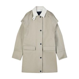Patrizia Pepe Femme, Manteaux, Beige, Taille: 40 FR Parka Worker