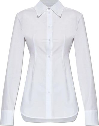 Sportmax Femme, Blouses et Chemises, Blanc, Taille: 38 FR Piacere Shirt