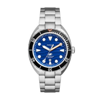 Fossil Uhren - Breaker Uhr - Gr. unisize - in Silber - für Damen