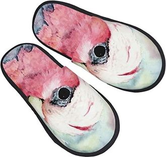 Generic Chaussons Femme Homme Cacato&egrave;s Galah Australien Chaud Chaussons Confortable Chausson DHiver Antid&eacute;rapant Pantoufles En Peluche Pour Ext&eacute;rieur Int&eacute;rieu