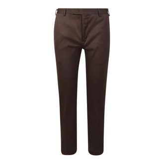 Pantaloni Torino Braune Skinny Fit Satinhose - - Trousers - Herren - Braun - 2XL