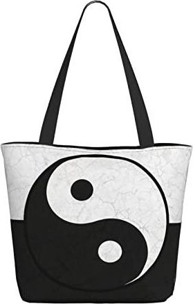 AOOEDM Sac &agrave; provisions pour femme motif Tai-Chi 33 x 28 x 19 cm. Le cadeau parfait pour la Saint-Valentin. Cest de la Saint-Valentin pour maman, fille, &eacute;pou