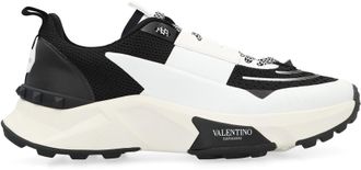 Valentino Garavani Mens Sneakers True Act Mesh Black-White-White-White Viscose Trainers Black-white/white/white