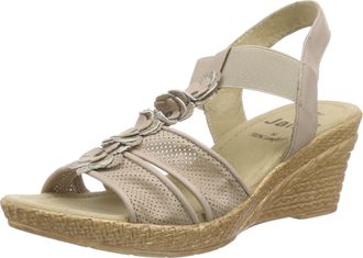 Jana 28304, Damen Offene Sandalen, Beige (CAPPUCCINO 362), 40 EU