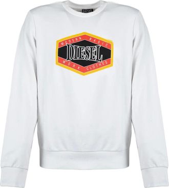 Diesel S Ginn K27 Sweat Shirt - Homme - Sweatshirts et sweats &agrave; capuche - Blanc - Taille: M