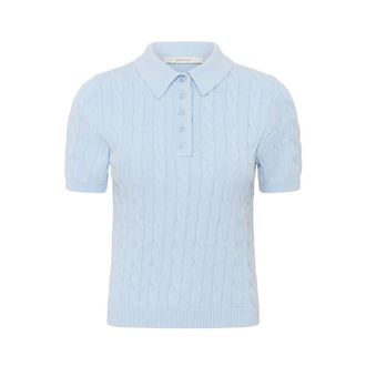 Gestuz Thilla Polo Pullover - - Knitwear - Damen - Blau - XS