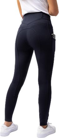 Horze Reithose Damen Mira, Reitleggings mit Handytasche und Vollbesatz