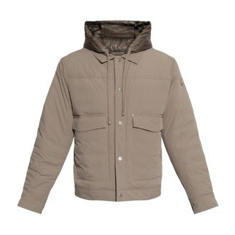 Moose Knuckles Daunenjacke mit abnehmbarer Kapuze - - Jackets - Herren - Beige - M
