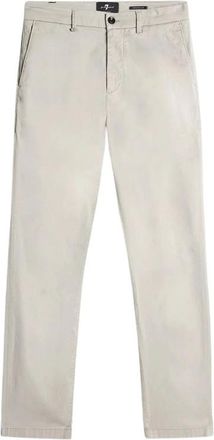 7 For All Mankind Homme, Pantalons, Gris, Taille: W38 Slimmy Chino