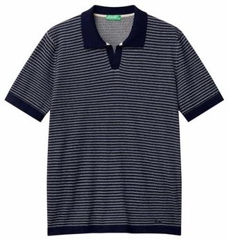 Benetton Maglia Polo M/M 1094k301j, Bleu, XL Homme