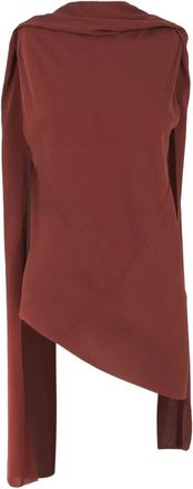 Cortana Femme, Tops, Rouge, Taille: 40 FR Edda, top en soie stretch grenat
