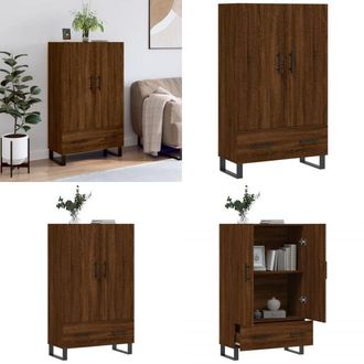 vidaXL Highboard Braun Eichen-Optik 69,5x31x115 cm Holzwerkstoff - Sideboard - Hochboard - Wohnzimmertisch - Eiche Optik - Holzwerkstoff - Home & Living