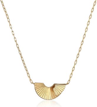 Elli Halskette - Halskette Anhänger Organische Form 925 Sterling Si - Gr. unisize - in Gold - für Damen