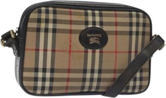 Burberry Pre-owned Sac bandouli&egrave;re en toile - Femme - Pre-owned - Beige - Taille: ONE Size