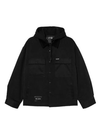 Izzue veste &agrave; patch logo - Noir