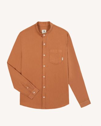 Faguo Chemise en lin brique clair - CHIAVARI