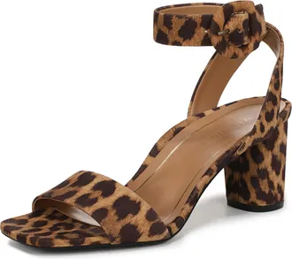 Vionic Damen-Sandalen Zinfandel mit Blockabsatz, weite Passform, Hellbrauner Leopard, EU 37