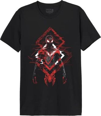 MARVEL « Multiverse Morales » MEMAGAGTS005 T-Shirt Homme, Noir, Taille XXL