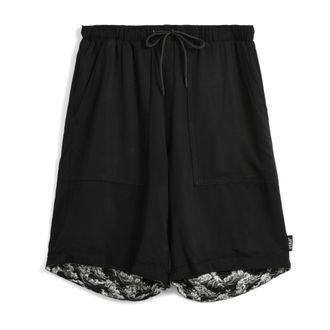 TAION Japanische Welle Wendbare Schwarze Shorts - - Shorts - Herren - Schwarzk - M