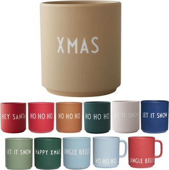 DESIGN LETTERS Lieblingsbecher XMAS | Weihnachtstassen Ideal für Weihnachtsdeko, Weihnachtsgeschenke für Frauen & Männer, Tischdeko Weihnachten | Porzellan Weihnacht