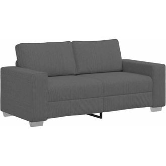 vidaXL Zweisitzer-Sofa Dunkelgrau 140 cm Cordstoff - Vidaxl