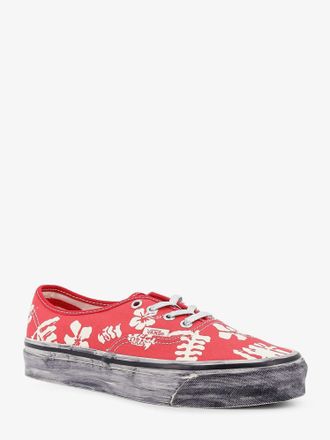 Vans Womens Sneakers Lx Authentic 44 Red Canvas Canvas-Rubber Trainers Canvas/rubber