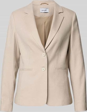 More & More Slim Fit Blazer mit Reverskragen und Paspeltaschen