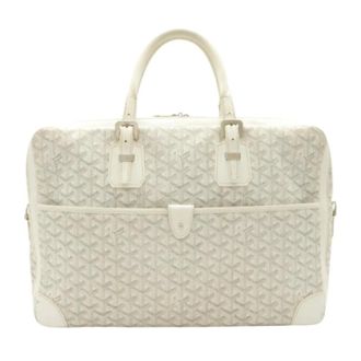 Goyard Pre-owned Ambassade MM Sacoche en toile enduite - Femme - Pre-owned - Beige - Taille: ONE Size