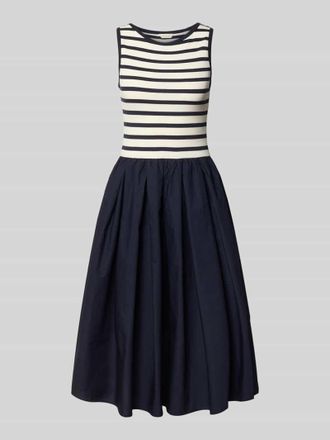 GANT Midikleid mit Rundhalsausschnitt und Eingrifftasche