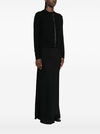Fabiana Filippi Wool Knit Cardigan - Black