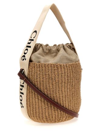 Chlo&eacute; Woody Bucket Bag - Beige