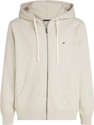 Tommy Hilfiger Softer Hoodie mit Zip und Flag-Stickerei in
