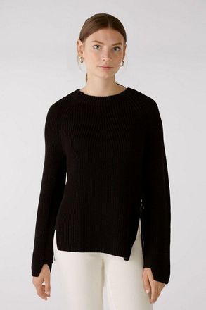 Oui Rundhalspullover RUBI mit Re&szlig;verschuss