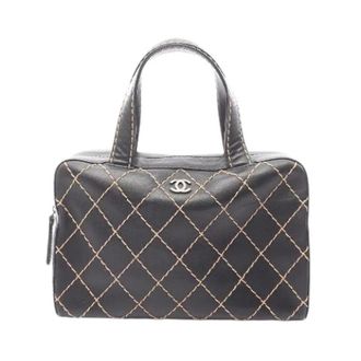 Chanel Pre-owned Wild Stitch Leder Handtasche - - Pre-owned - Damen - Schwarzk - ONE SIZE