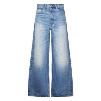 Polo Ralph Lauren Femme, Jeans, Bleu, Taille: W27 Pantalon large tiss&eacute;