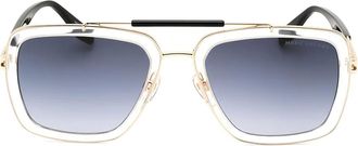 Marc Jacobs lunettes de soleil &agrave; monture pilote - Blanc