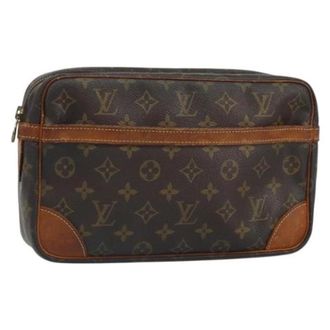 Louis Vuitton Pochette en toile Pre-owned - Femme - Pre-owned - Brun - Taille: ONE Size