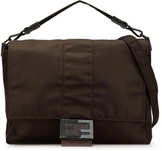 Fendi Hobo Bags - Large Econyl Nylon Baguette Satchel - Gr. unisize - in Braun - f&uuml;r Damen