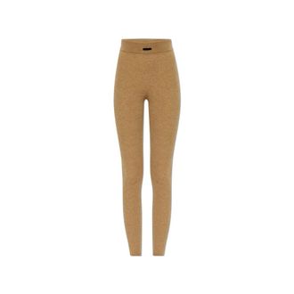Fear of God Femme, Pantalons, Beige, Taille: 36 FR Leggings avec Patch Logo