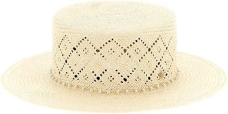 Maison Michel Femme, Accessoires, Beige, Taille: S Kiki Hat