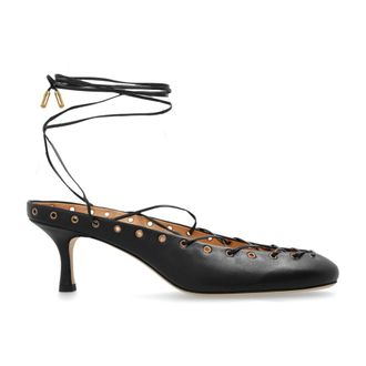 Chlo&eacute; Sandaletten Ghillies mit Absatz - - Shoes - Damen - Schwarzk - 36 1/2 EU