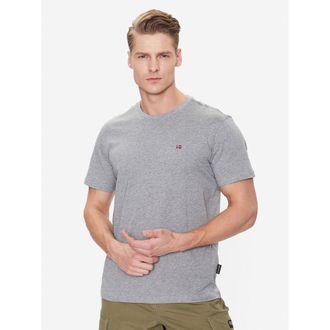 Napapijri T-Shirt Salis NP0A4H8D Grau Regular Fit