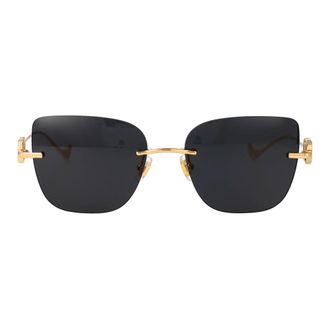 Valentino Garavani V Logo Sonnenbrille - - Accessories - Damen - Gelb - 54 MM