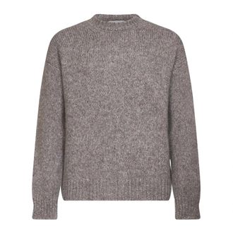Roberto Collina Girocollo ML Comfort Fit - - Knitwear - Herren - Braun - L